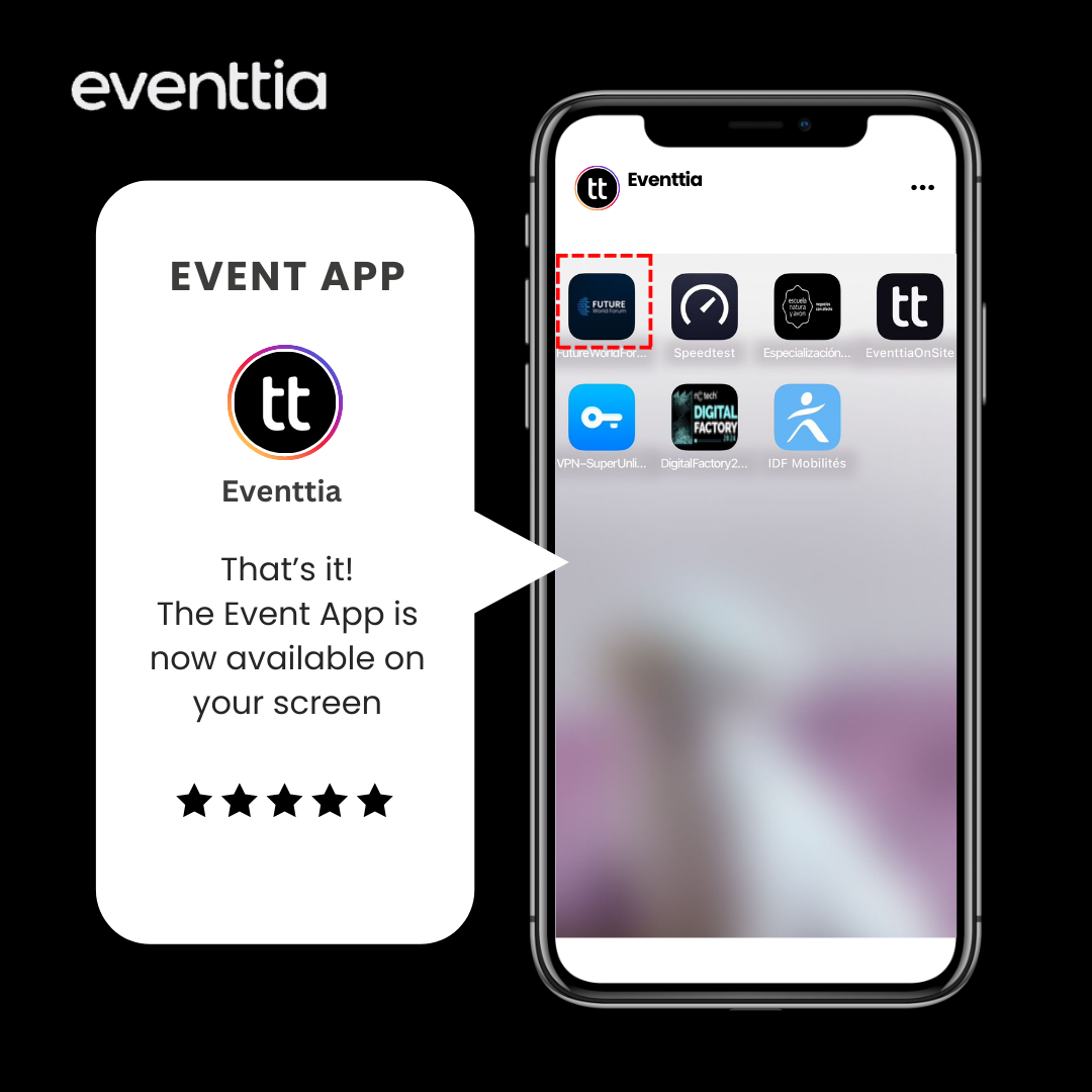 How to install the Event App on your smartphone's screen