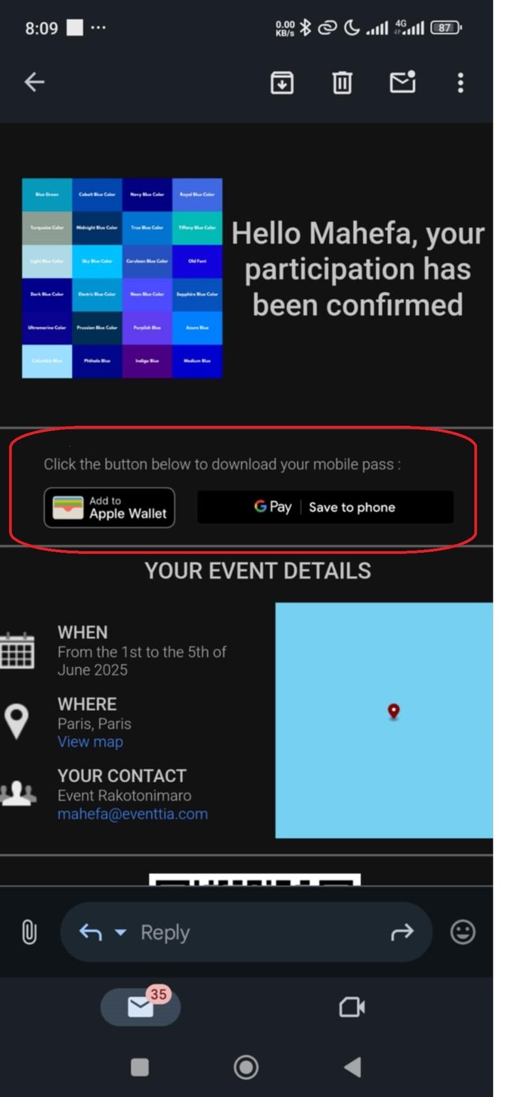 How to configure the Mobile Passes for your event
