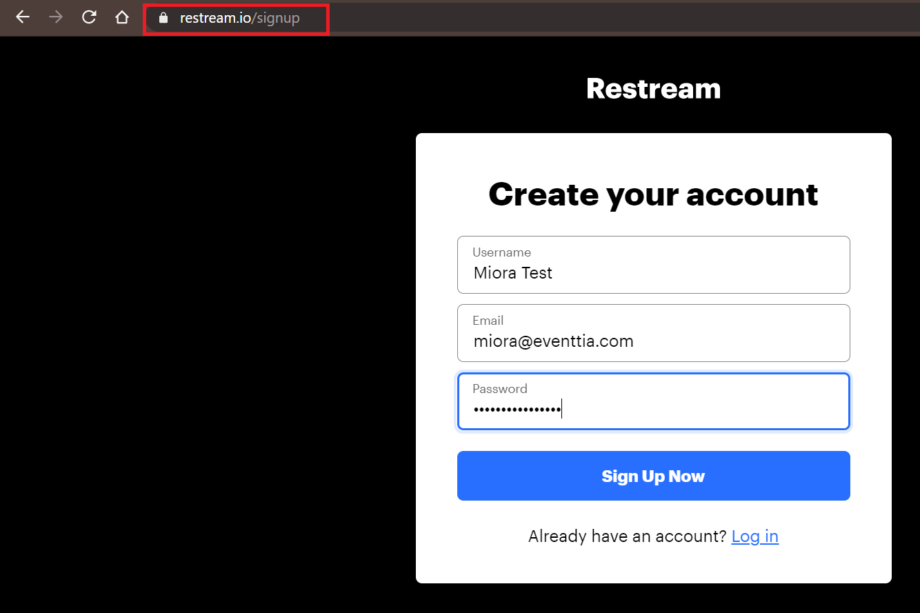 Cómo transmitir a través de Youtube usando Restream y Eventtia